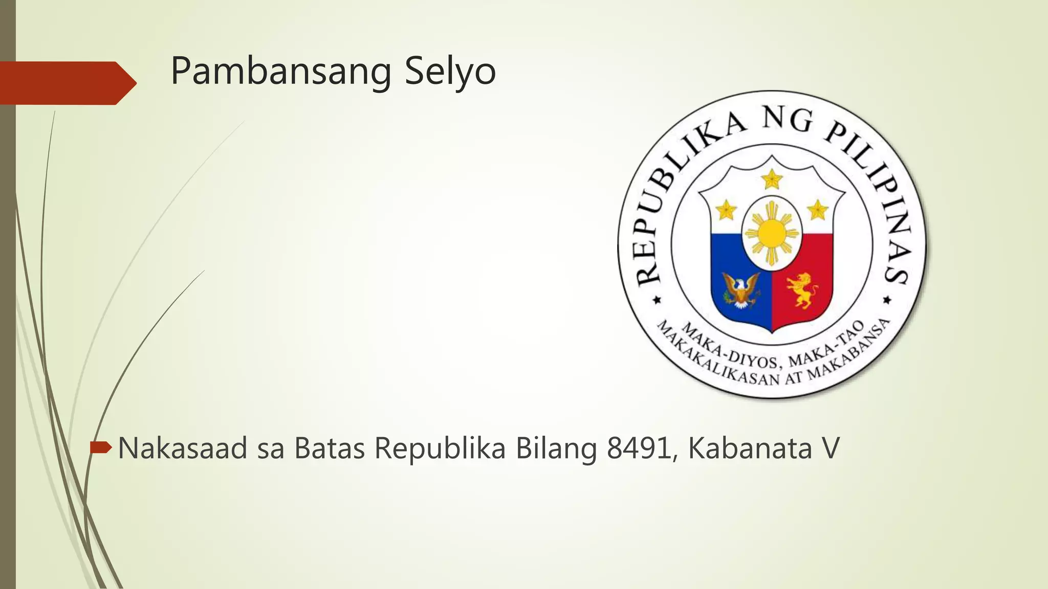 Sagisag ng Pilipinas | PPTX