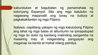 Paraan ng Pagtugon ng mga Fil sa kolonyalismong Espanyol | PPTX