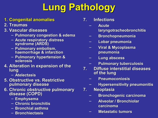 Ap 50 10-29 1 pathology of lung 1 | PPT