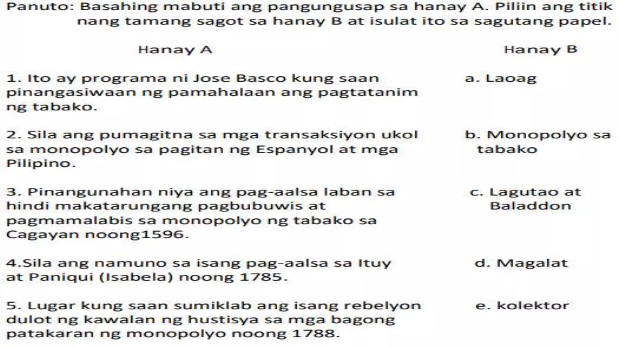 AP 5 (Pag-aalsa dahil sa Monopolyo ng Tabako).pptx