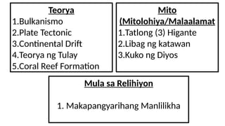 Araling Panlipunan 5 Mga Teorya sa Pinagmulan NG Kapuluan ng ...