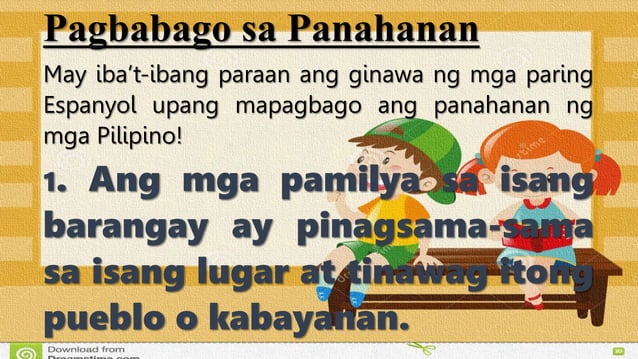 AP 5 PPT Q3 W1 Day 1 - Pagbabago sa panahanan ng mga Pilipino sa panahon ng Español.pptx