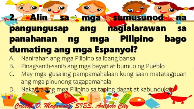 AP 5 PPT Q3 W1 Day 1 - Pagbabago sa panahanan ng mga Pilipino sa panahon ng Español.pptx