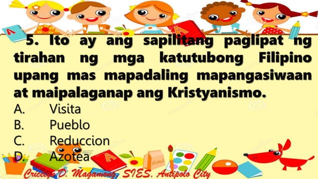 AP 5 PPT Q3 W1 Day 1 - Pagbabago sa panahanan ng mga Pilipino sa panahon ng Español.pptx