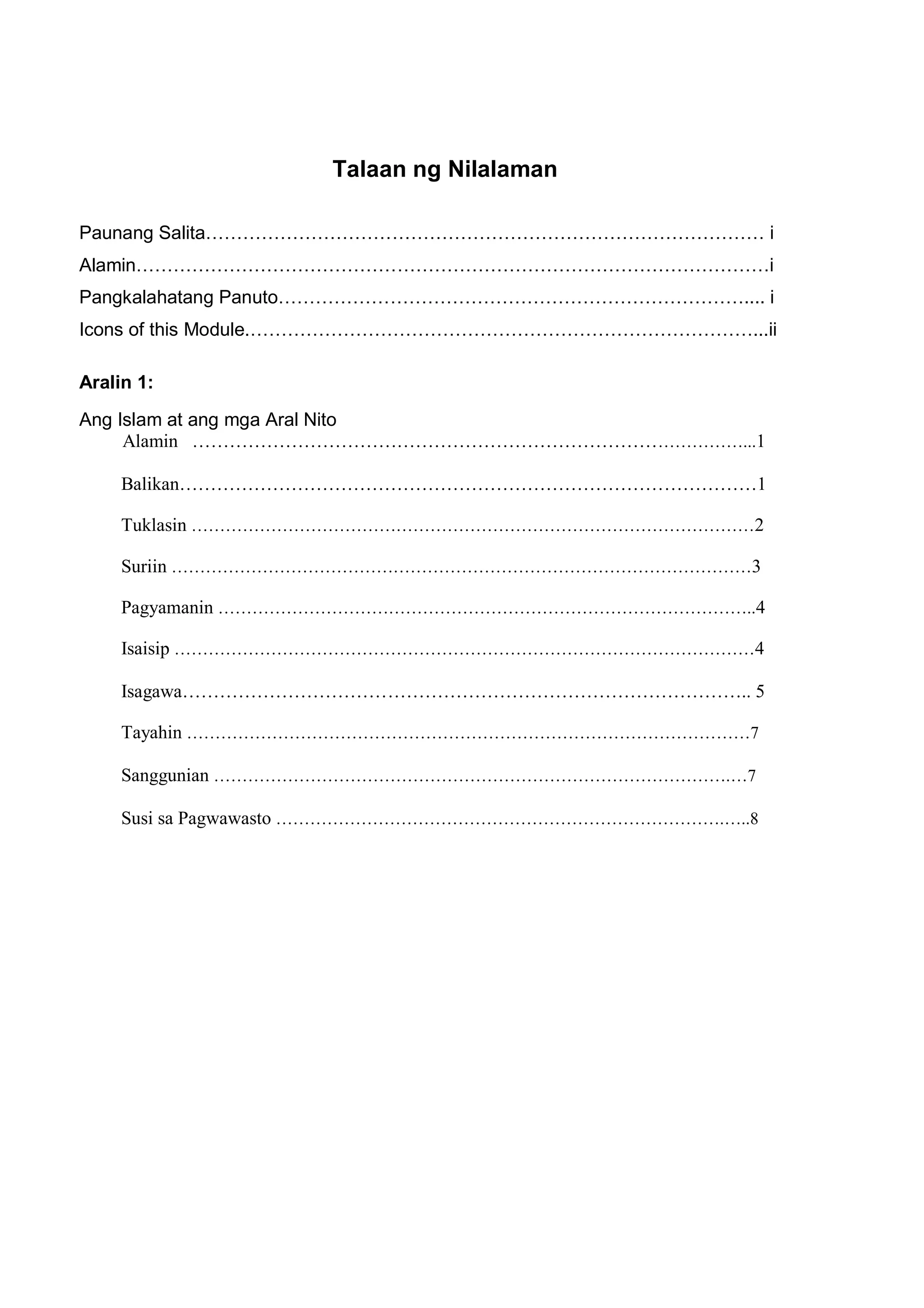 AP_5Q1_Mod8_Ang Islam at ang mga Aral Nito_Version3.pdf