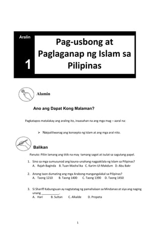 AP_5Q1_Mod8_Ang Islam at ang mga Aral Nito_Version3.pdf