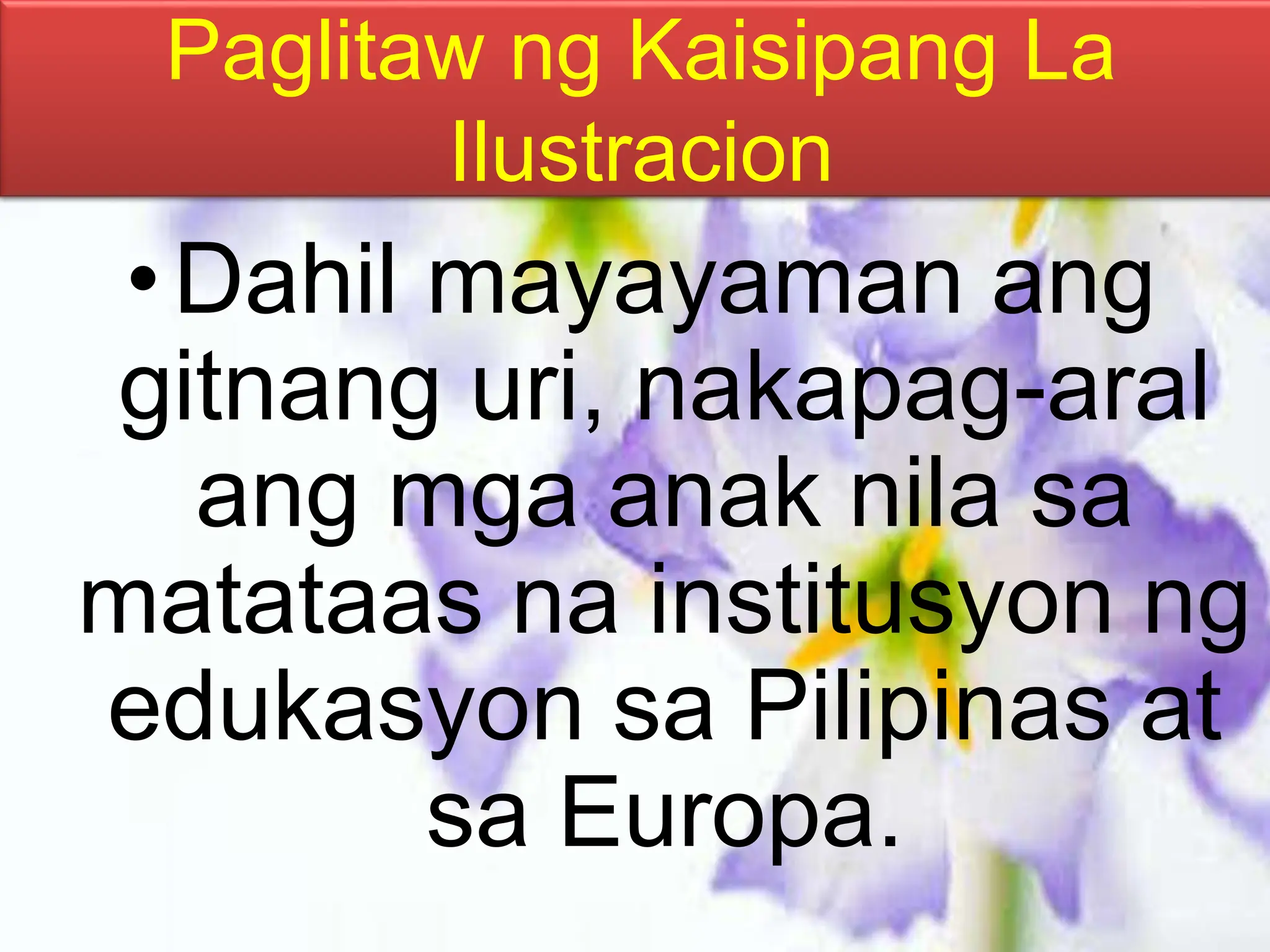 AP5 Q4 Aralin 6 Ang mga Pandaigdigang Pangyayari at Malayang Kaisipan ...