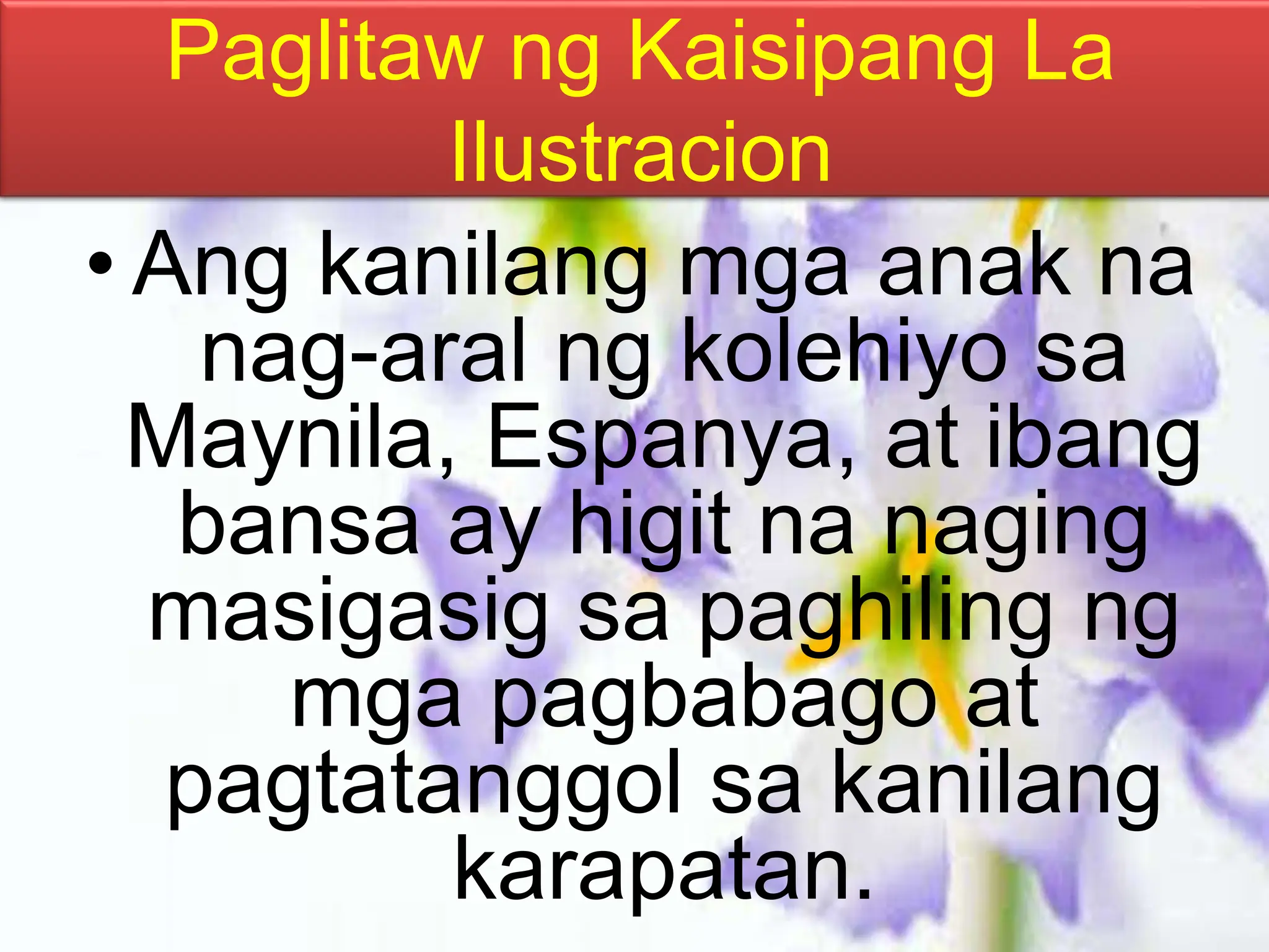 AP5 Q4 Aralin 6 Ang mga Pandaigdigang Pangyayari at Malayang Kaisipan ...
