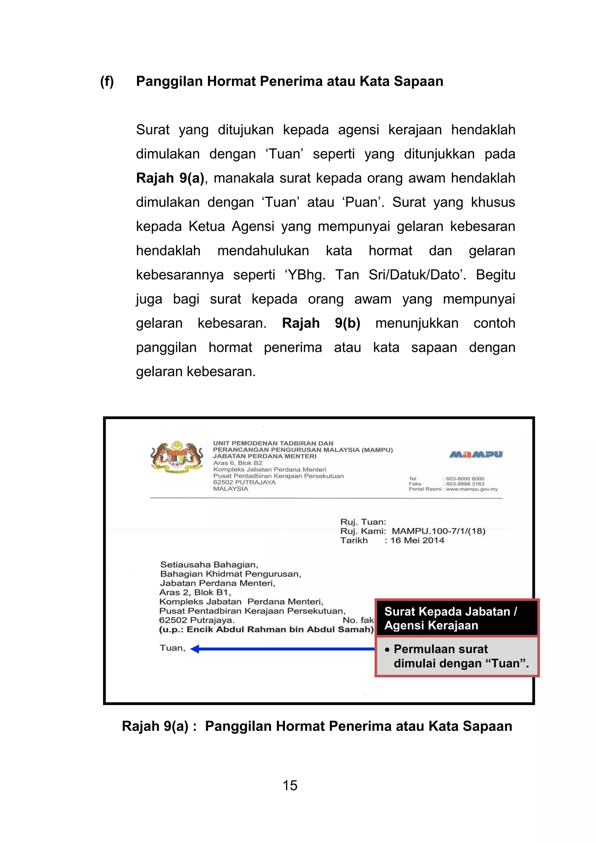 Ap 5 tahun 2014 pdf(penulisan surat rasmi) | PDF