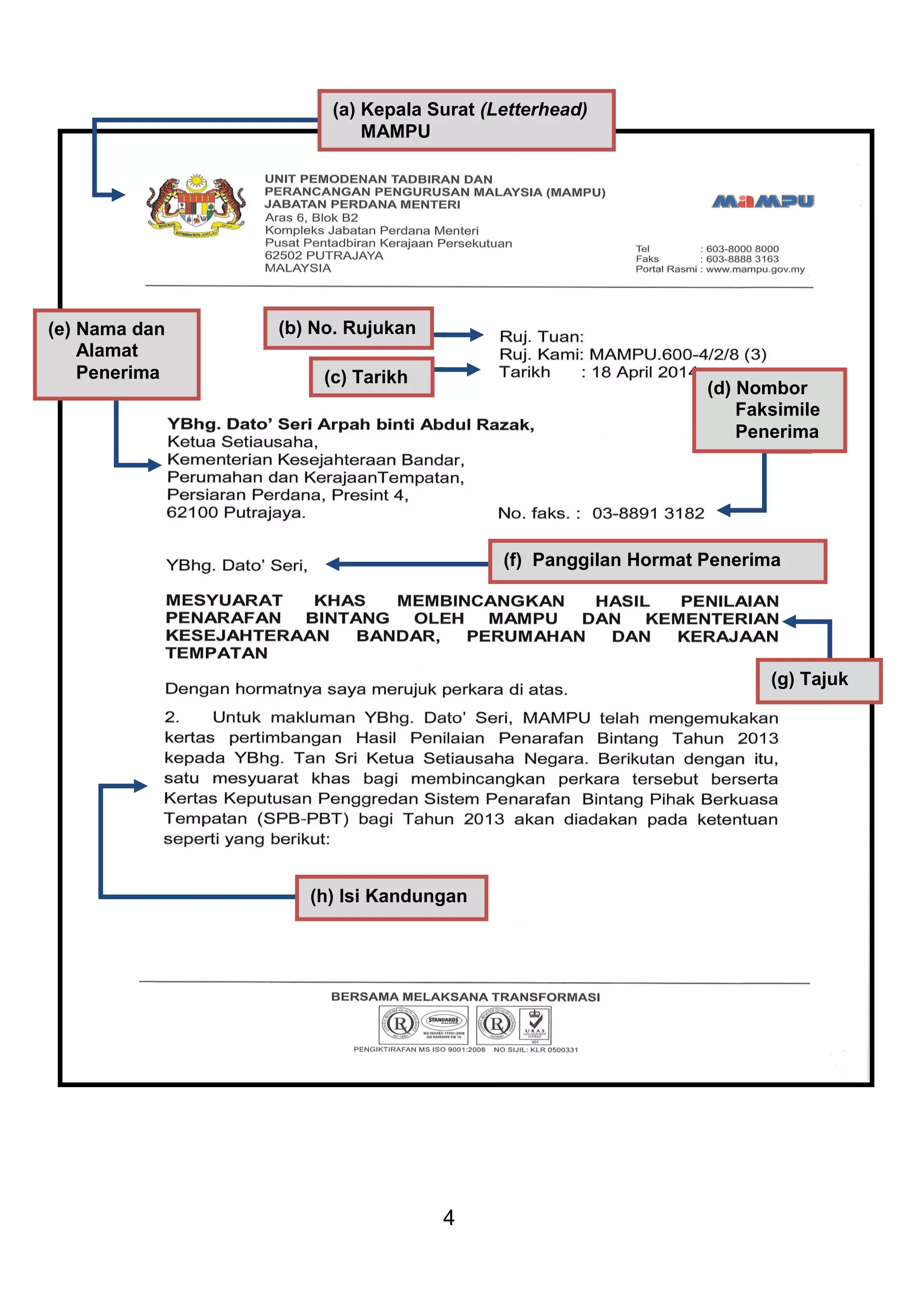 Ap 5 tahun 2014 pdf(penulisan surat rasmi) | PDF