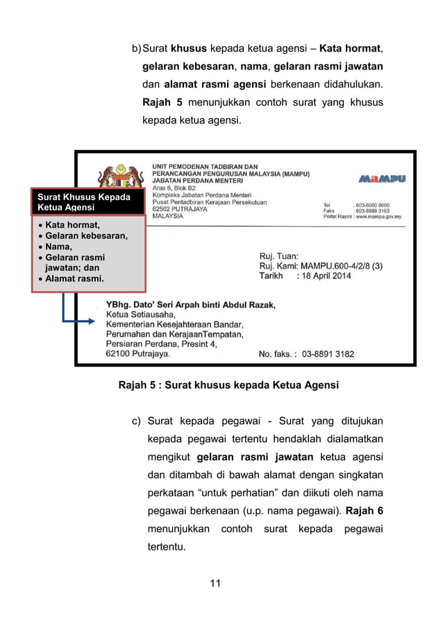 Ap 5 tahun 2014 pdf(penulisan surat rasmi) | PDF