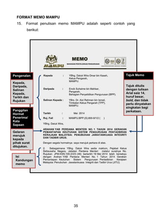 Ap 5 tahun 2014 pdf(penulisan surat rasmi) | PDF