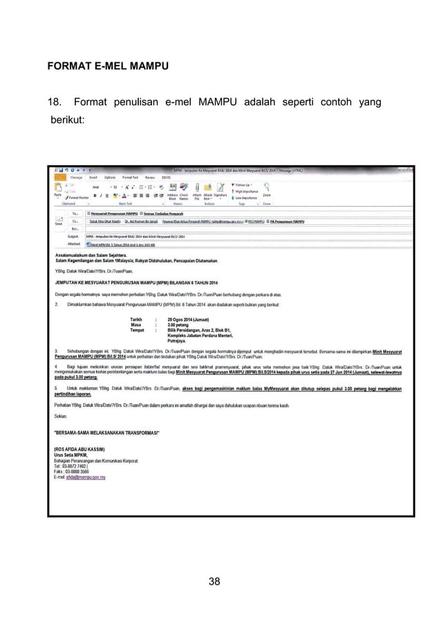 Ap 5 tahun 2014 pdf(penulisan surat rasmi) | PDF