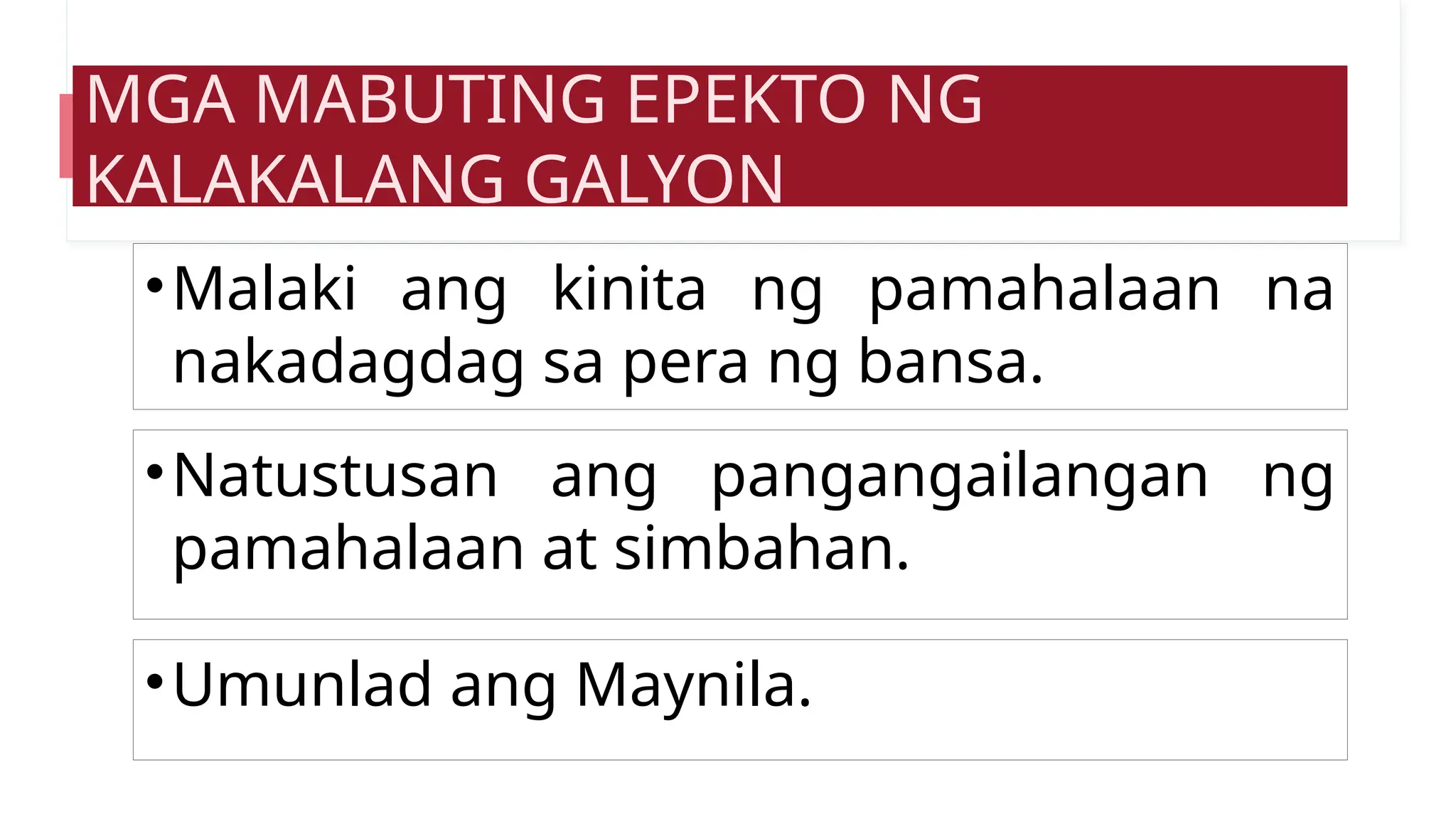 Araling Panlipunan 5 Ang Kalakalang galyon | PPTX