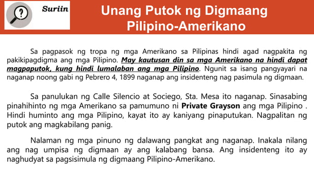PAKIKIBAKA NG PILIPINO TUNGO SA KASARINLAN | PPTX