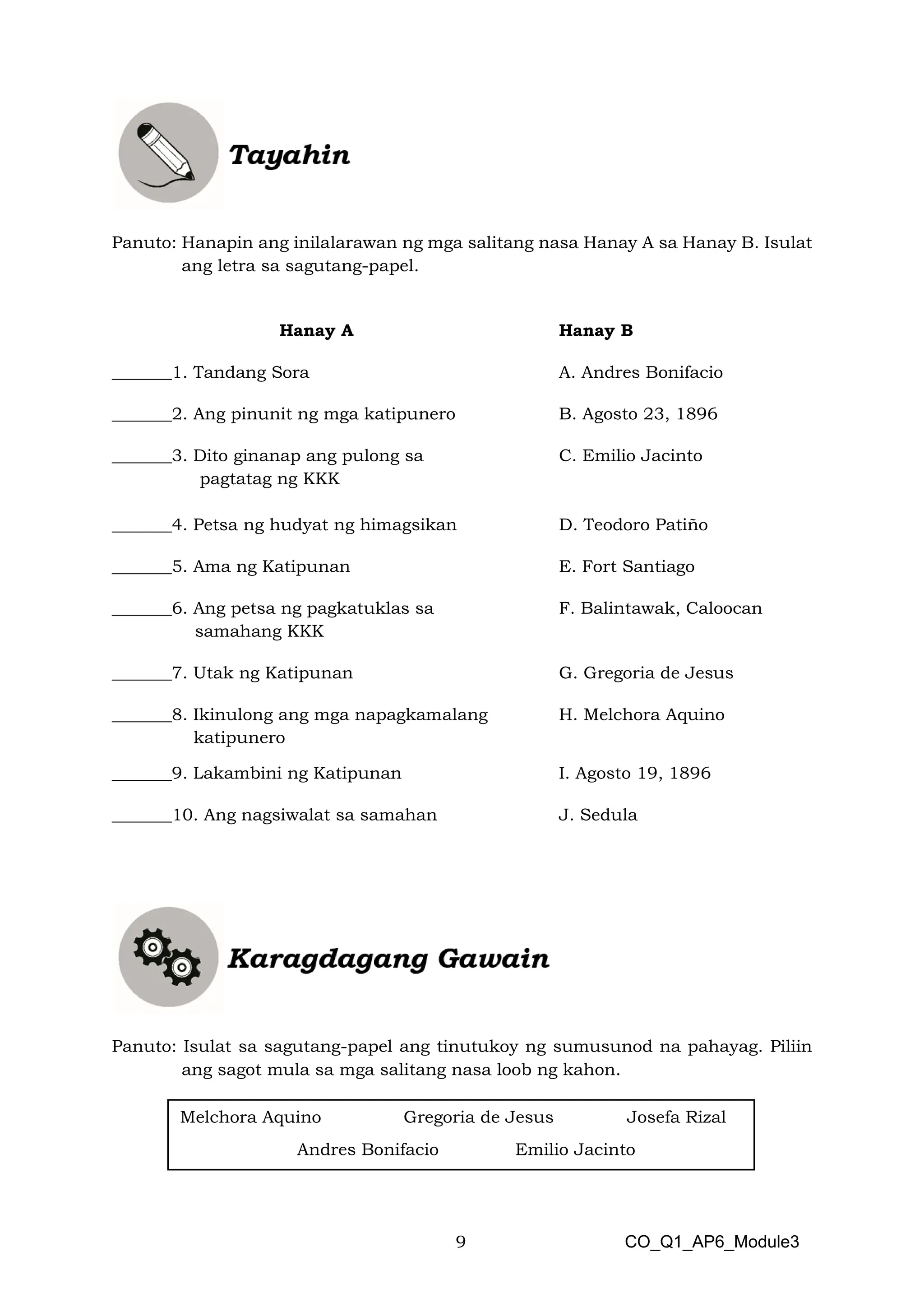 AP6_q1_mod3_mga mahahalagang kaganapan sa panahon ng himagsikang ...