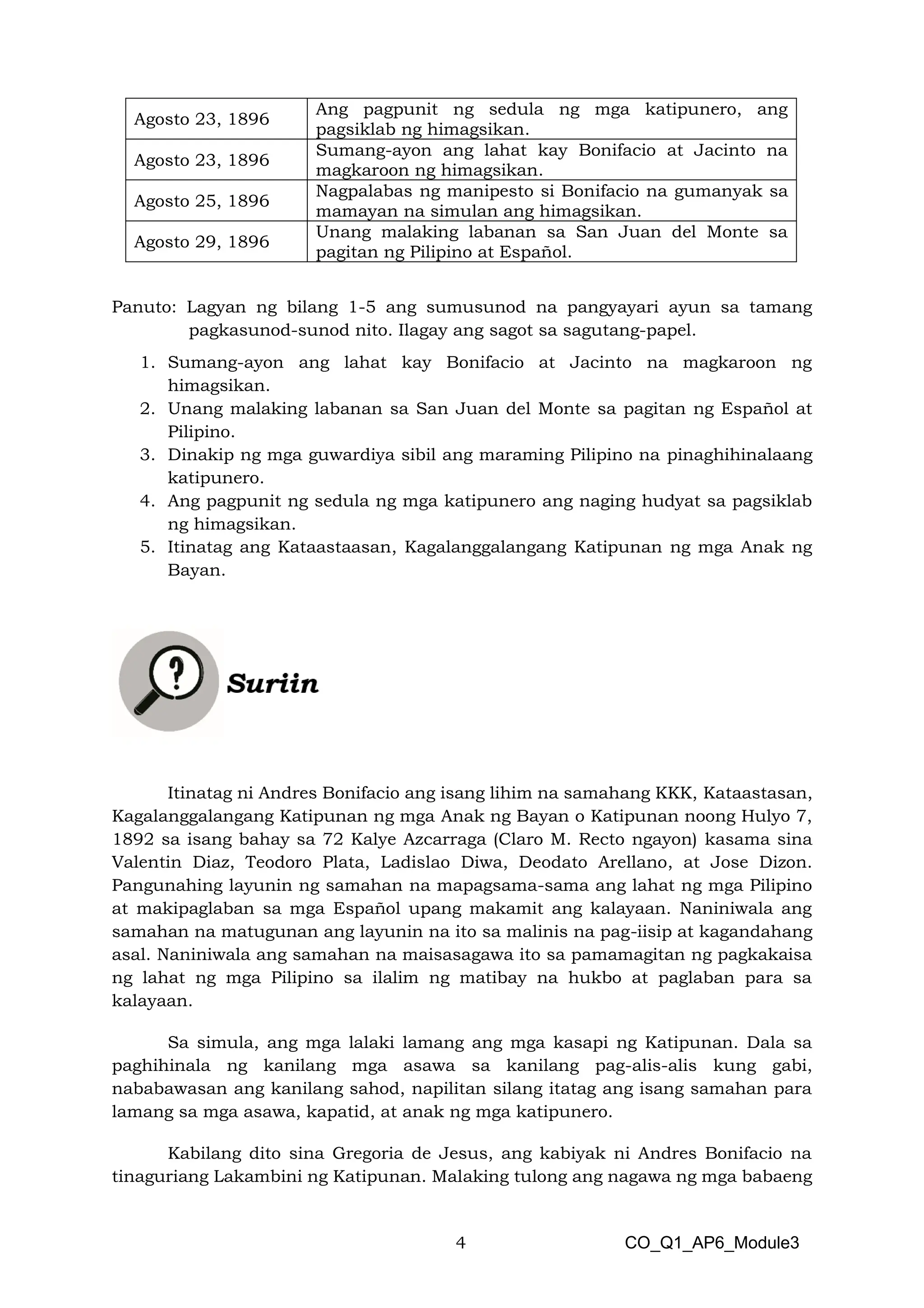 AP6_q1_mod3_mga mahahalagang kaganapan sa panahon ng himagsikang ...