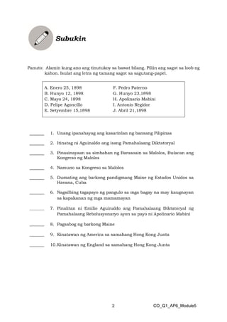 AP6_q1_mod5_ang deklarasyon ng kasarinlan at pagtatatag ng unang republika_v2.pdf