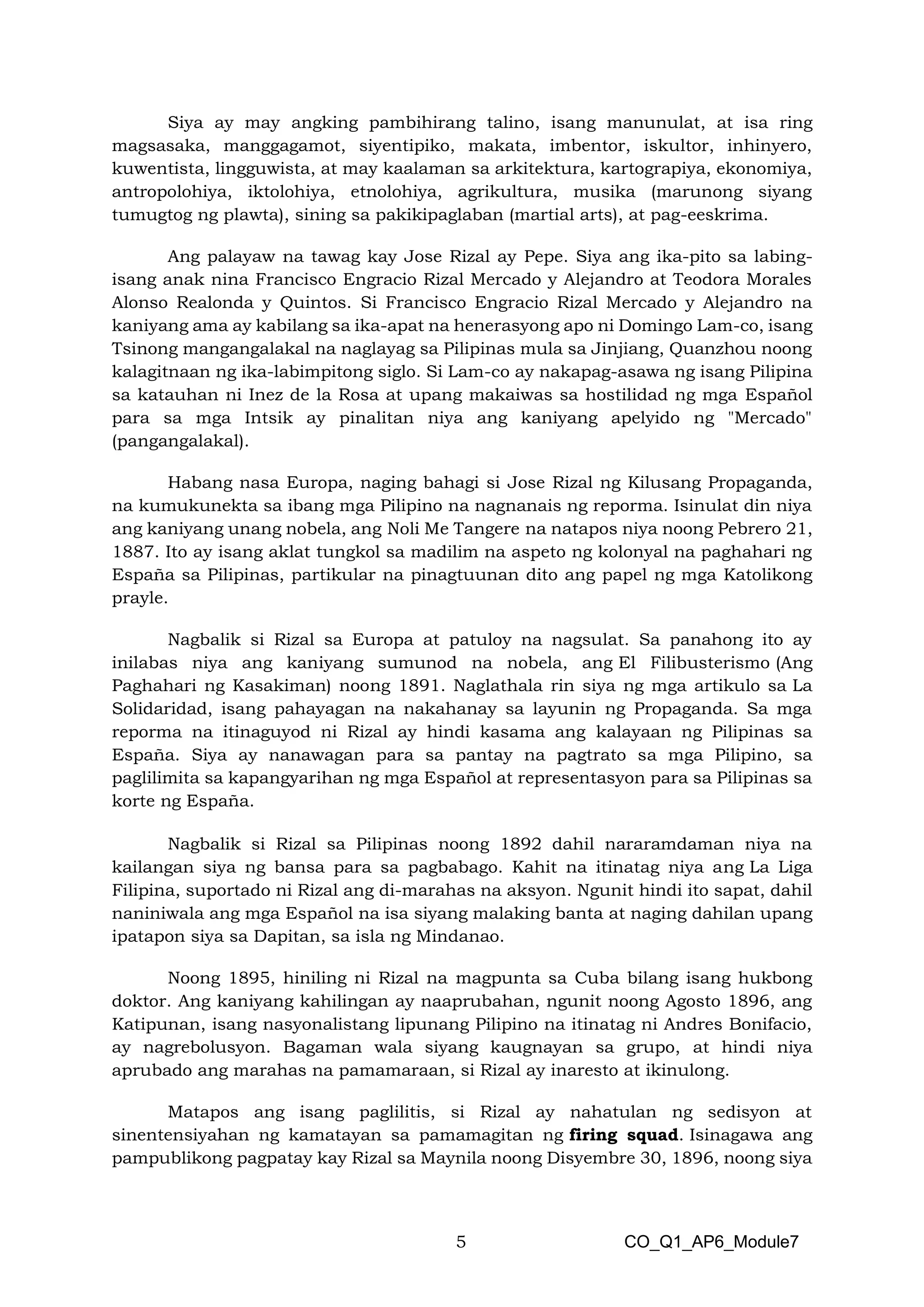 AP6_q1_mod7_ang mga natatanging pilipino at ang kanilang kontribusyon ...