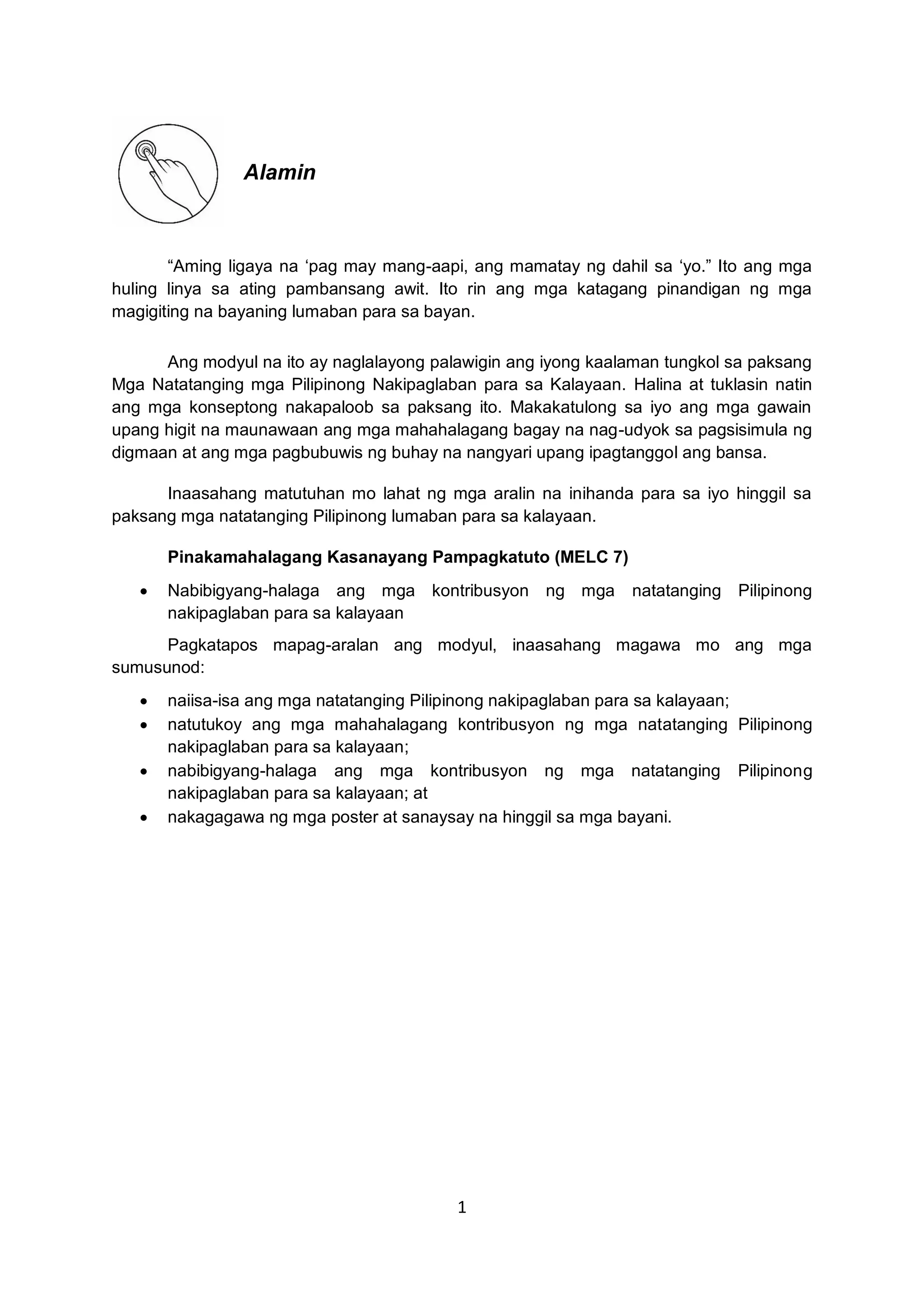 AP6_q1wk7_mod7_mganatatangingpilipinongnakipaglabanparasakalayaan.pdf