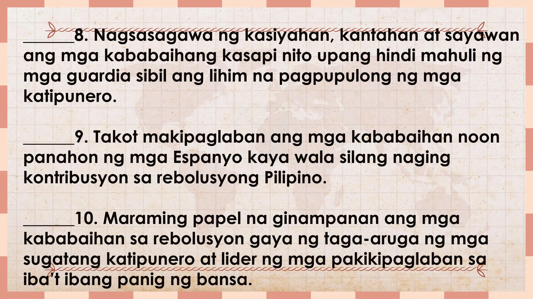 Pakikilahok ng mga kababaihan sa Labanan | PPT