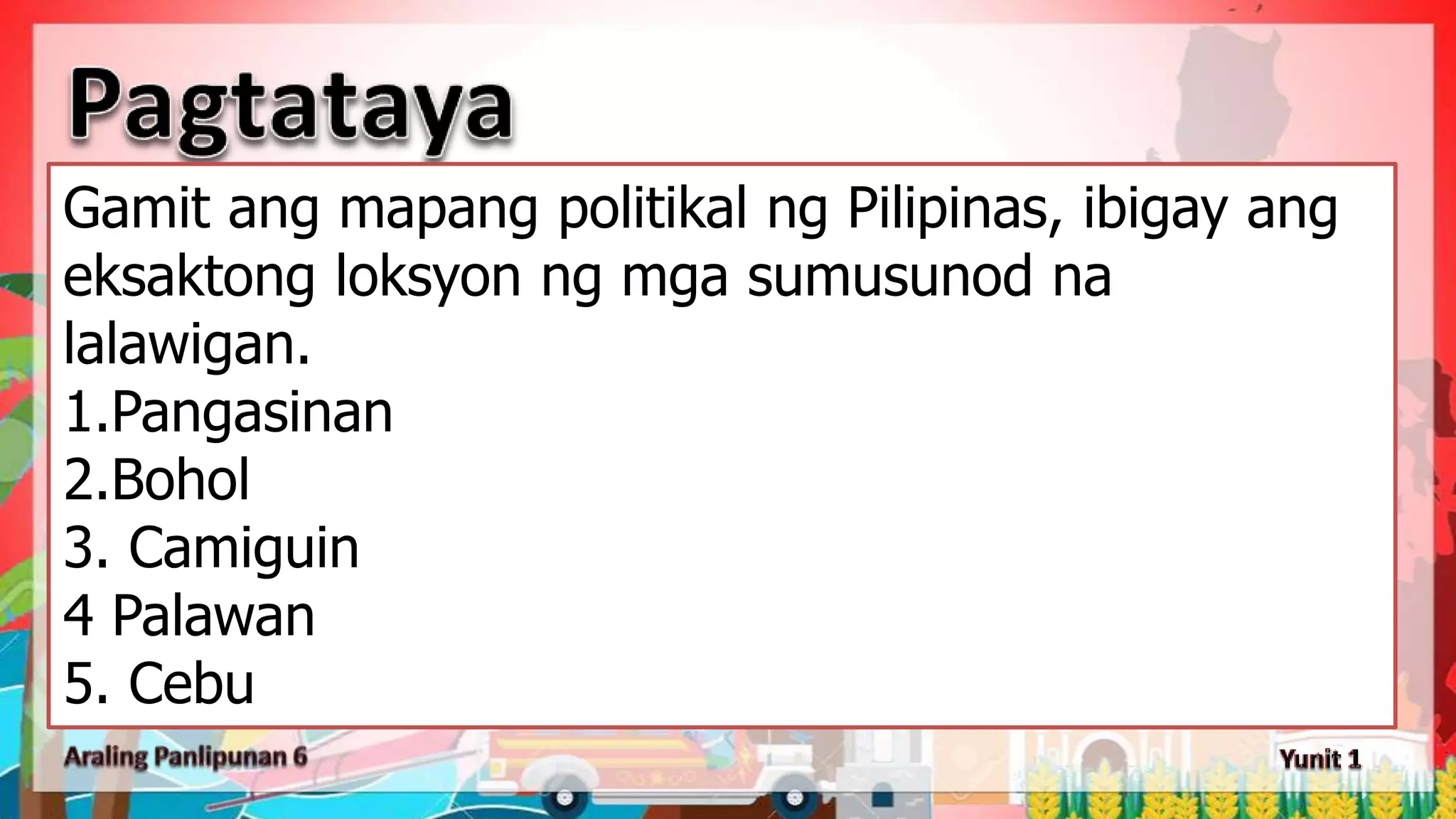 Araling Panlipunan 6 Grade 6 1st Quarter Week 1 Day 1 | PPTX