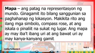 Araling Panlipunan 6 Grade 6 1st Quarter Week 1 Day 1 | PPTX