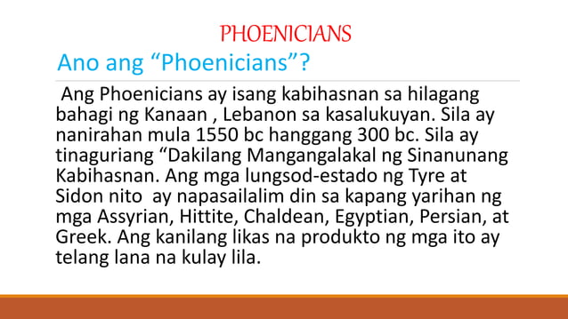 Phoenicians | PPT