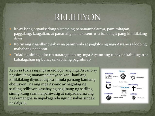 Aralin 8 Ang mga relihiyong at ang paniniwalang Asyano | PPTX