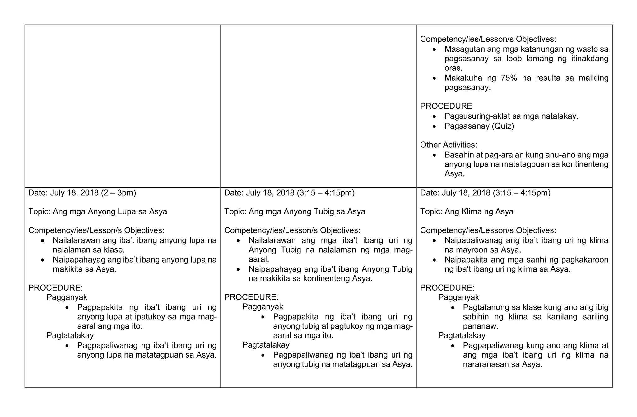 Araling Panlipunan 7 Daily Lesson Log.docx