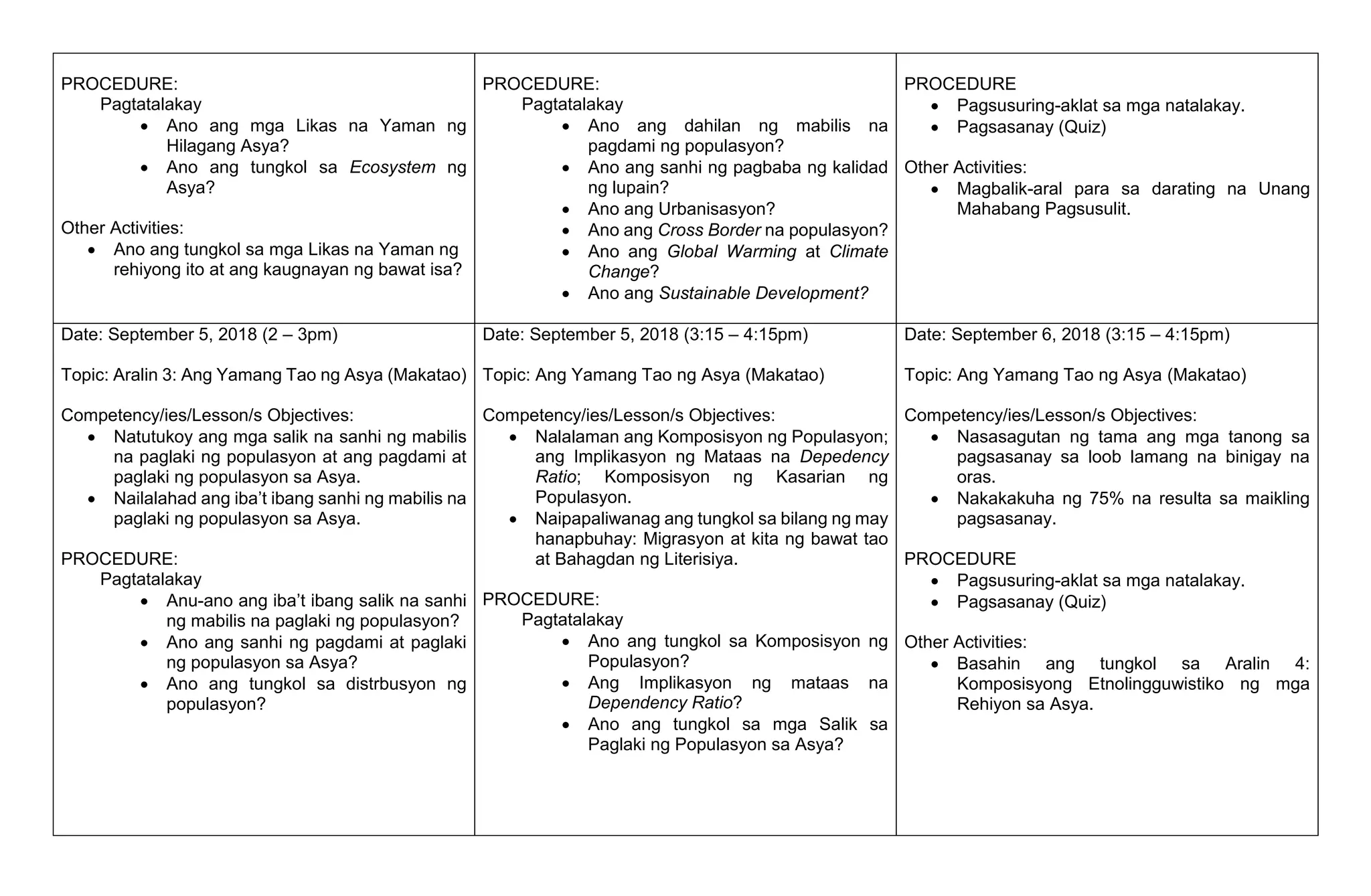 Araling Panlipunan 7 Daily Lesson Log.docx