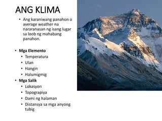 Ang Klima Ng Asya | PPTX