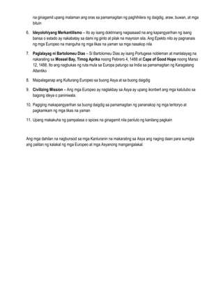 AP 7 Lesson no. 29: Dahilan ng Imperyalismo sa Silangan at Timog ...