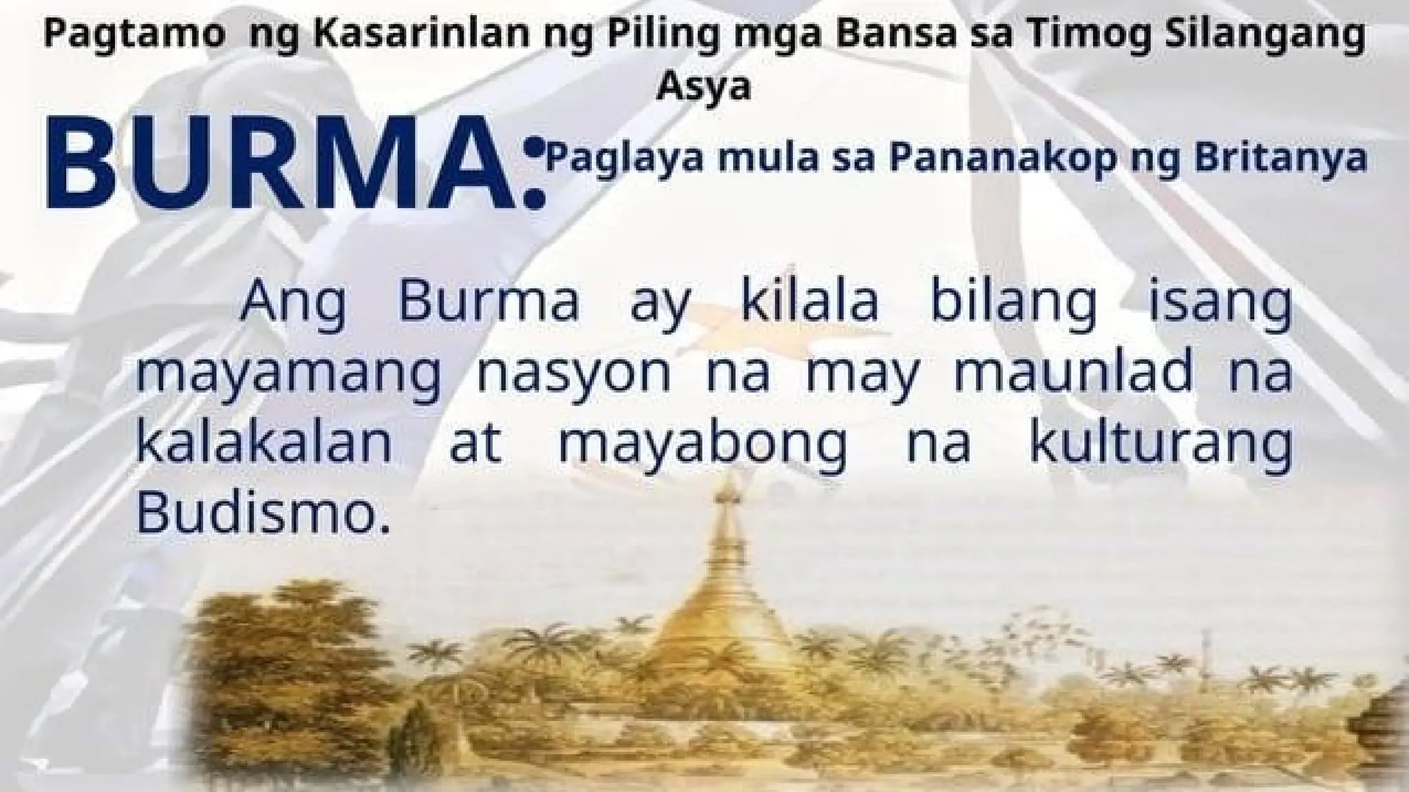 Pagtamo ng Kasarinlan ng mga bansa sa Timog Silangang asya.pptx