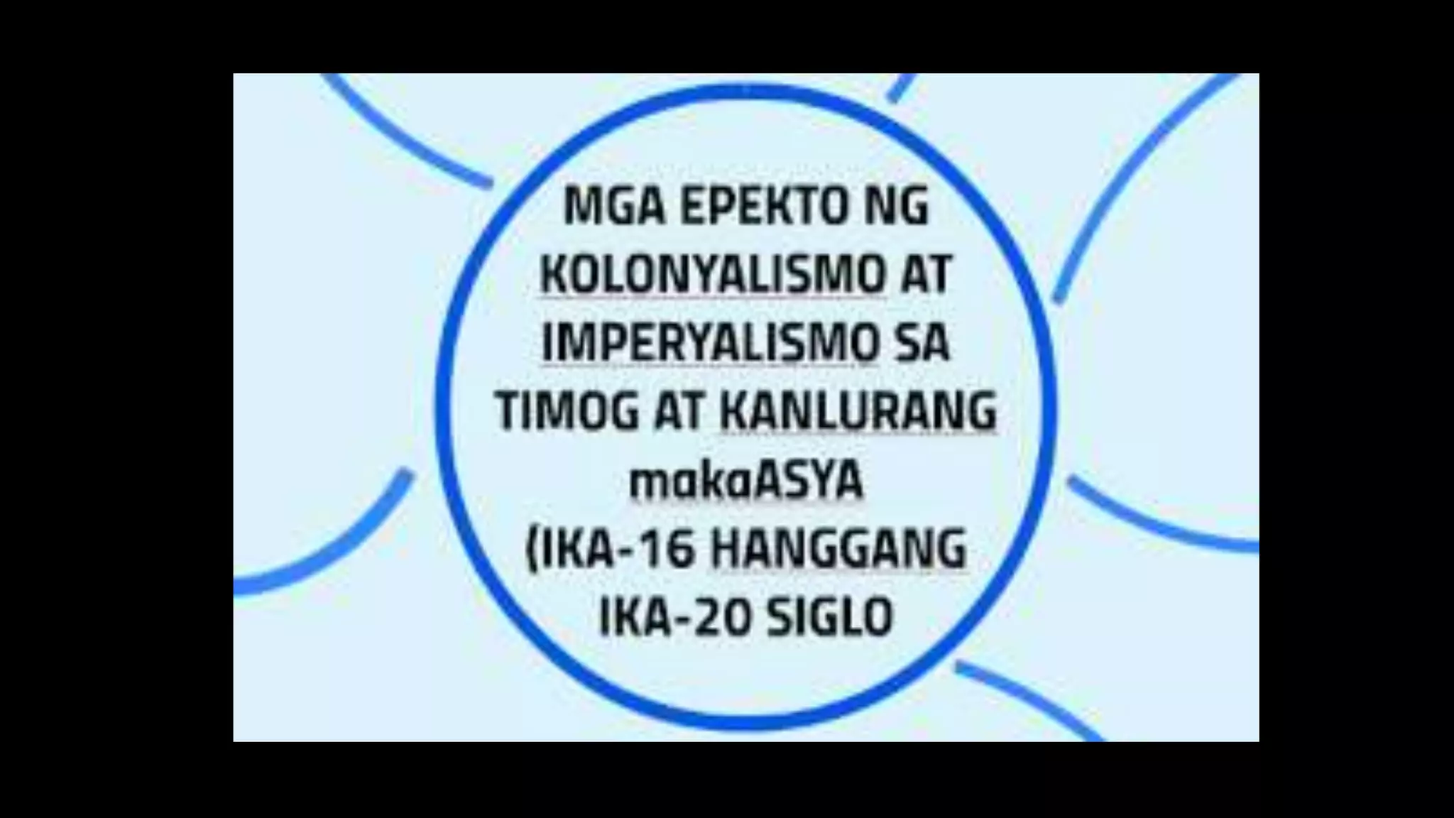 AP7 - Panahon ng Kolonyalismo at Imperyalismo sa Timog at Kanlurang Asya (Q3- week 1-2 lesson ...