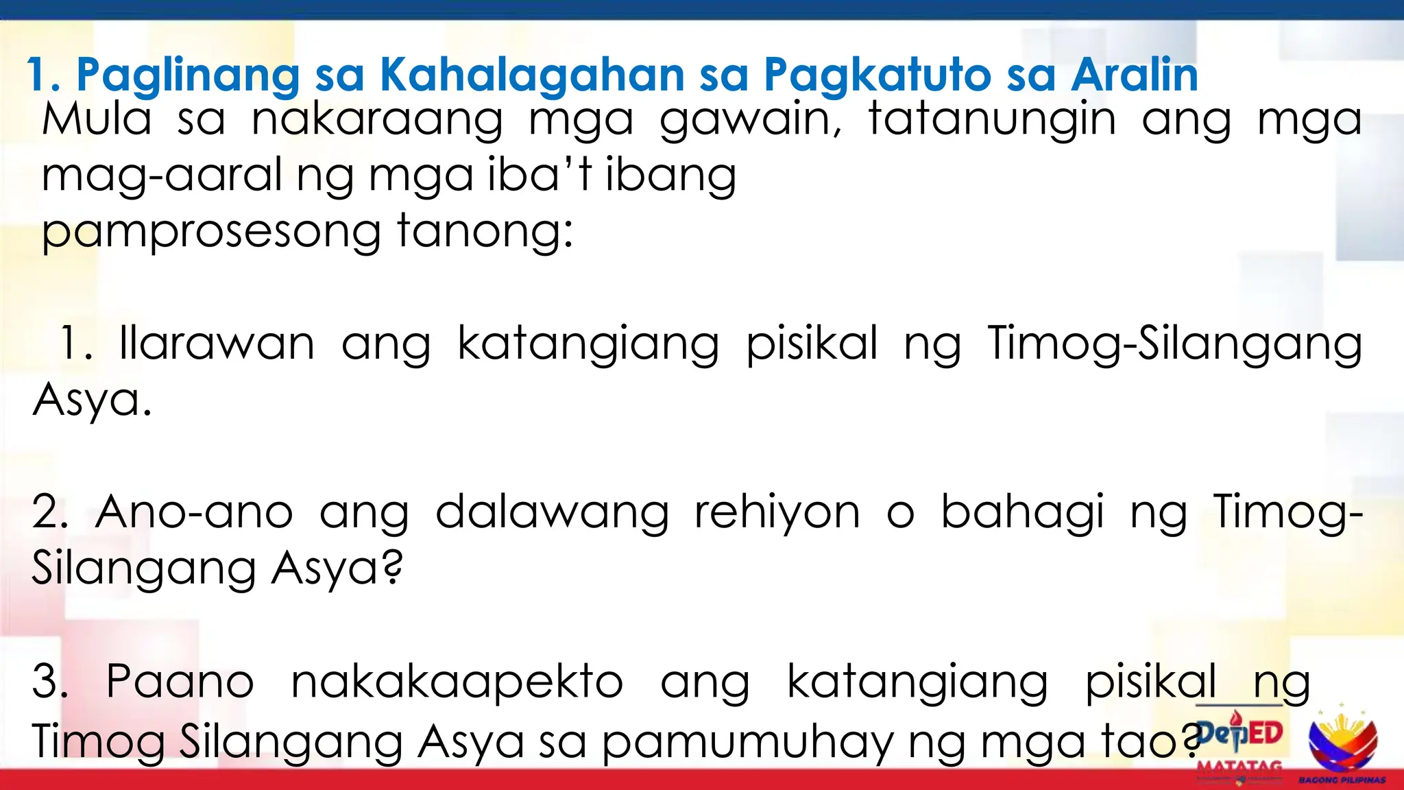 AP 7 MATATAG PPT WEEK 1 DAY 1na bansa at lipunan | PPTX