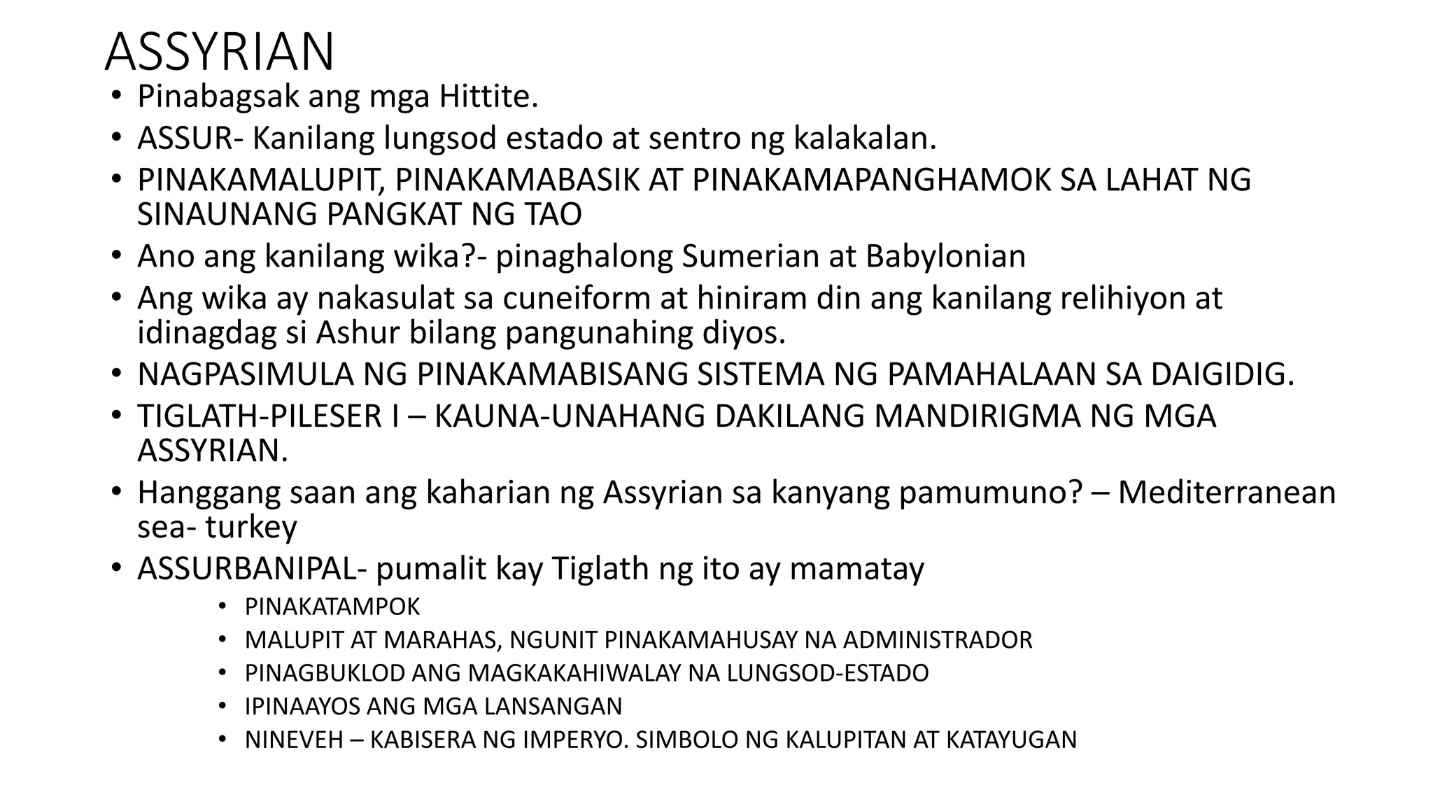 Ap 7 mga kabihasnan sa mesopotamia | PPTX