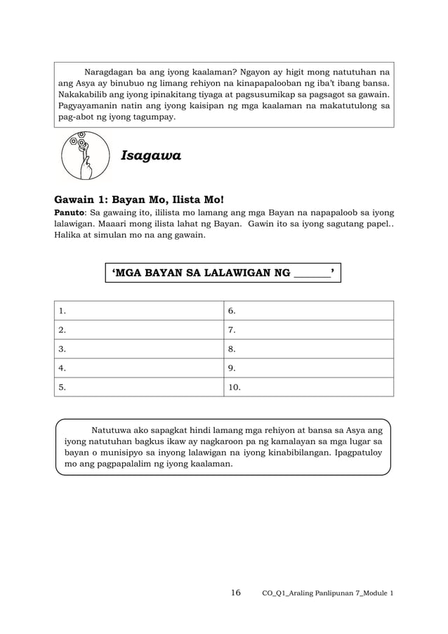 Ap7 q1 module_1_katangiang_pisikalngasya_v2 | PDF