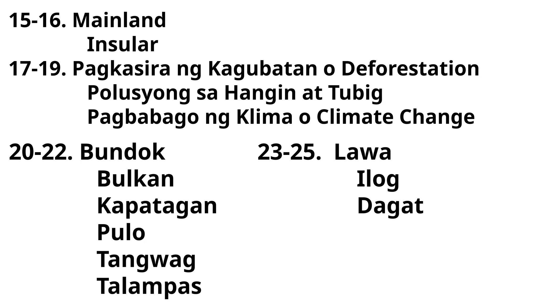 Araling Panlipunan 7 Quarter 1 W1 - Quiz.pptx