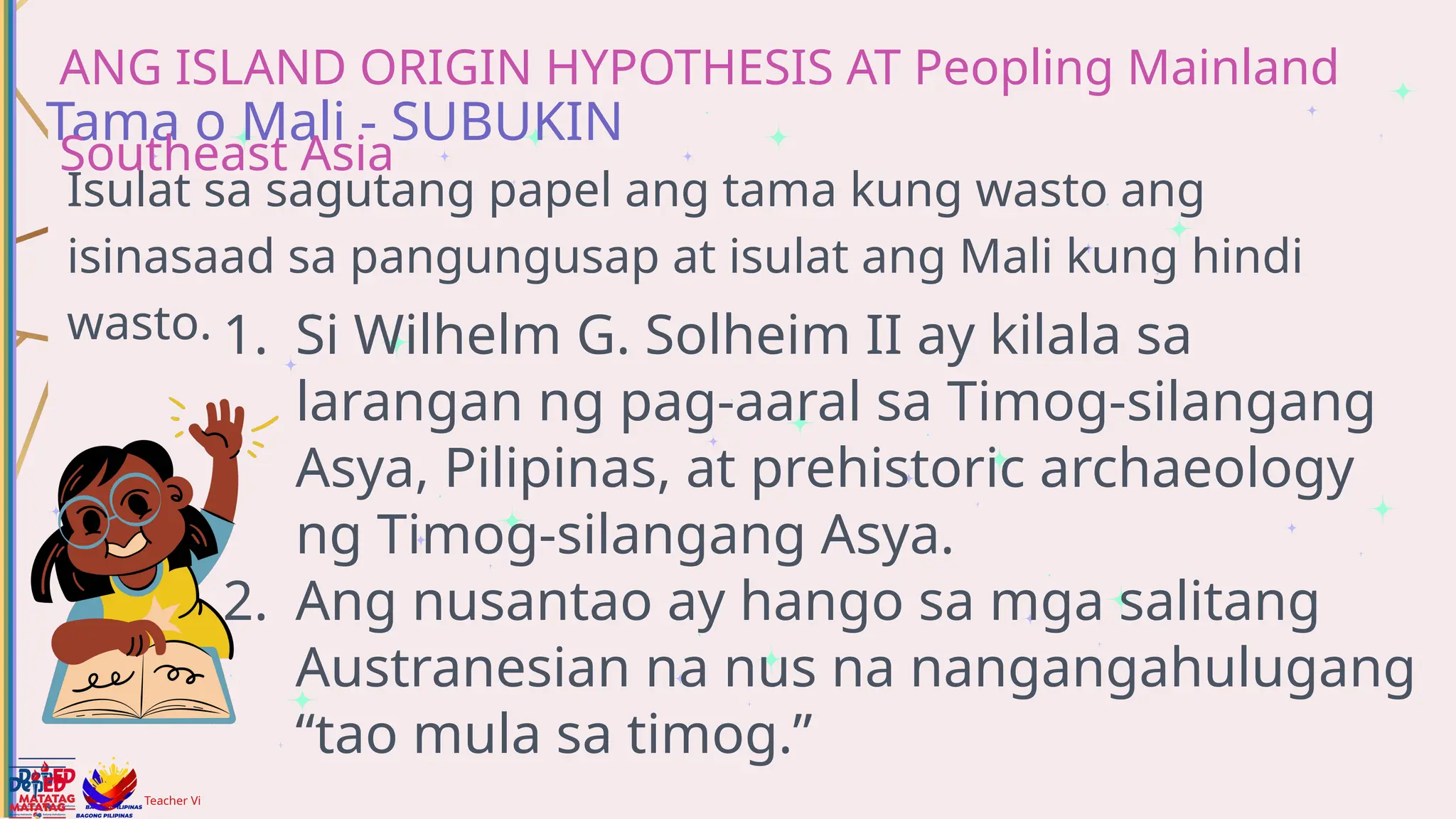 Ang Paglaganap ng Tao sa Timog SIlangang Asya | PPTX
