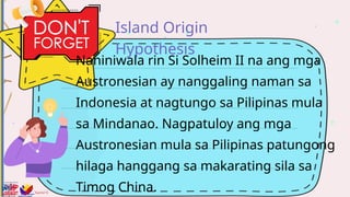 Ang Paglaganap ng Tao sa Timog SIlangang Asya | PPTX