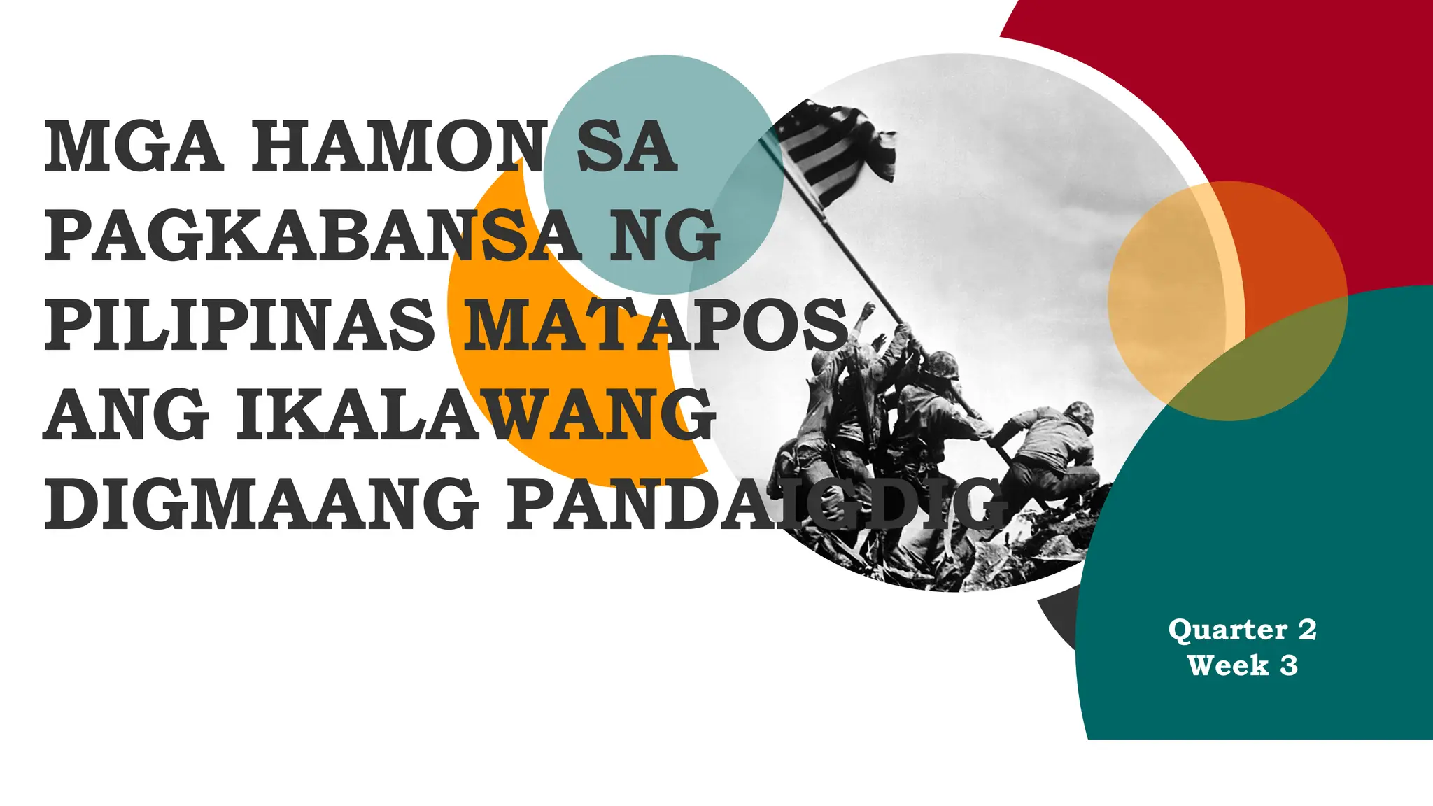 MGA HAMON SA PAGKABANSA NG PILIPINAS MATAPOS ANG IKALAWANG DIGMAANG PANDAIGDIG | PPTX
