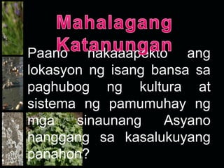 Sanhi at Epekto ng Bilis ng Paglaki ng Populasyon | PPTX