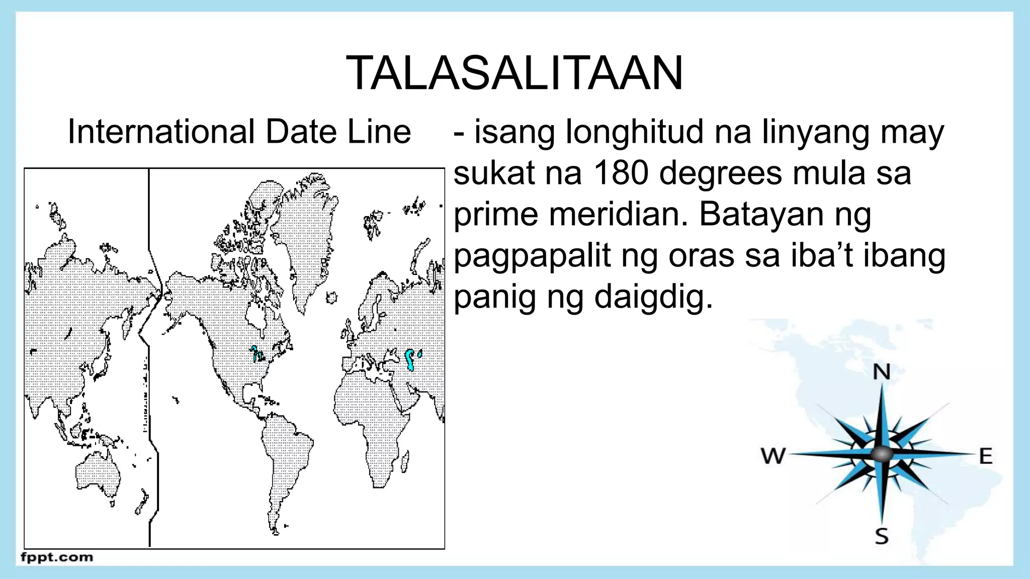 Map Reading (Absoluto, Relatibong Lokasyon at ang Pagkuha ng Oras) | PPTX