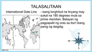 Map Reading (Absoluto, Relatibong Lokasyon at ang Pagkuha ng Oras) | PPTX