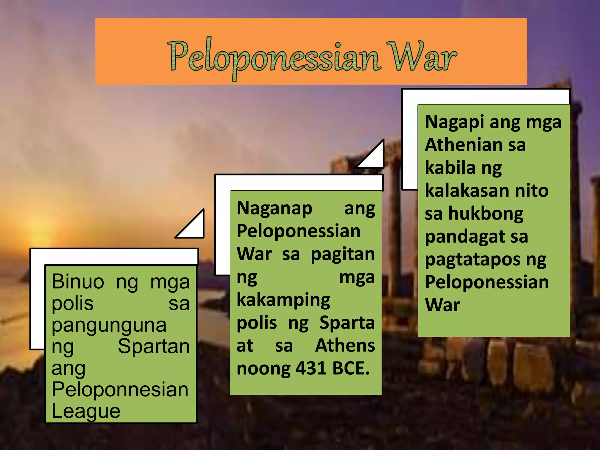 Kabihasnang Greek (Panahong Hellenic) | PPTX