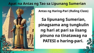 AP8 Q1 Week 5-2 Estrukturang Panlipunan ng Kabihasnang Sumerian.pptx