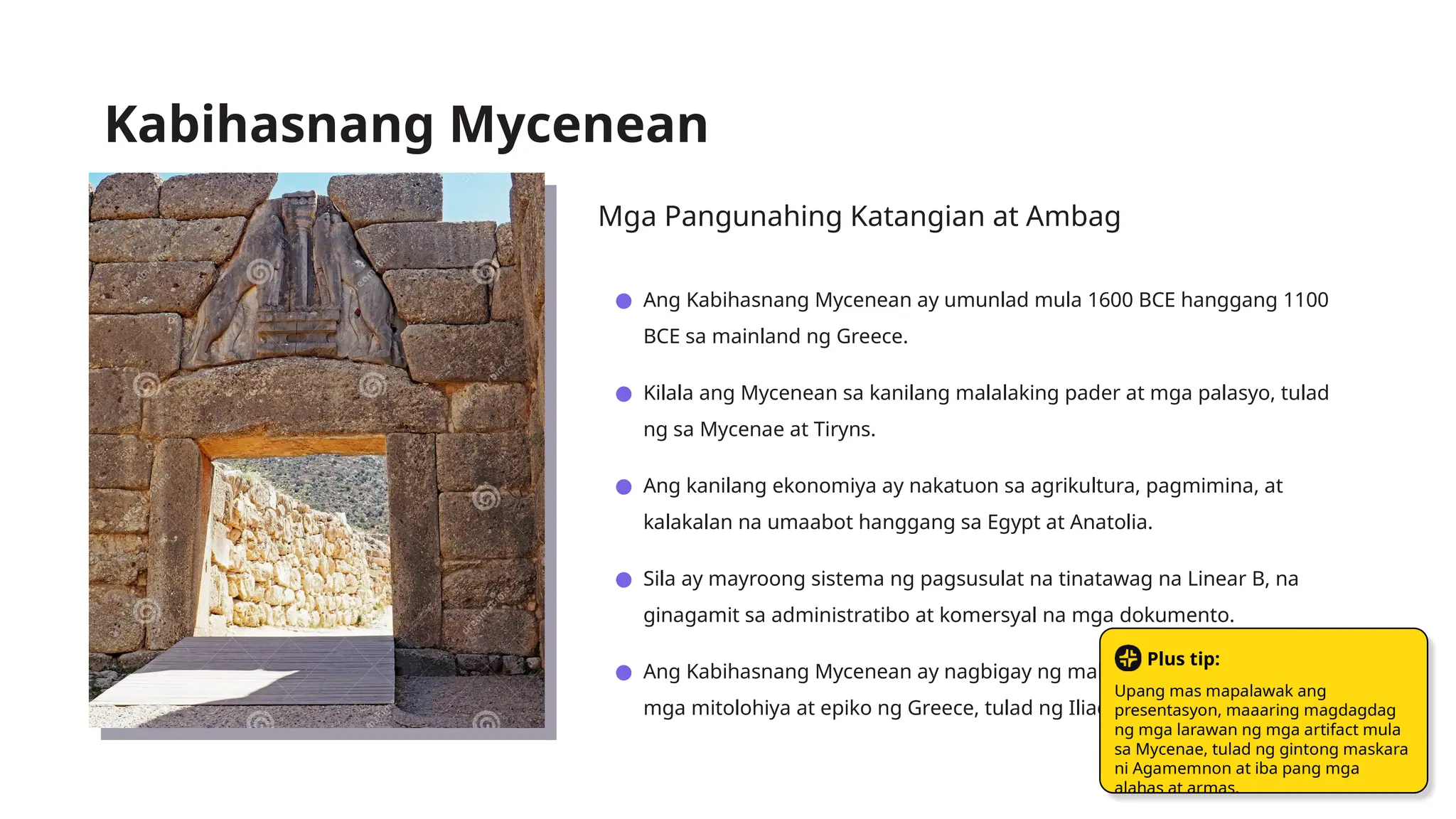 AP 8 Q2 1 WK1 Nasusuri ang Kabihasnang Minoan, Mycenean at Kabihasnang ...