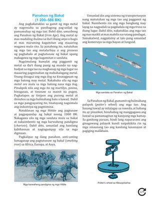 World History 8: Mga Yugto sa Pag-unlad Ng Kultura sa Panahonh ...