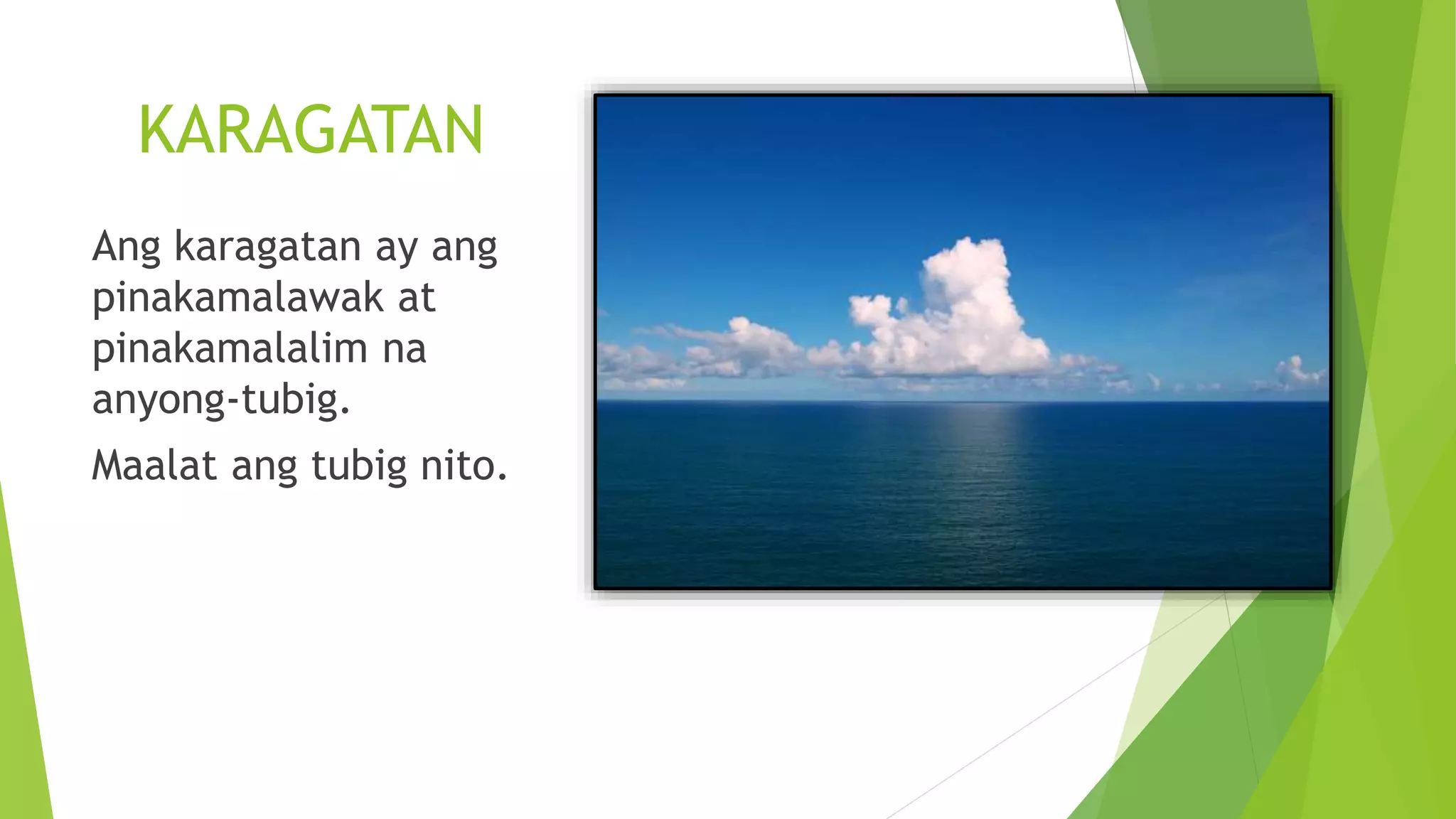 Anyong Lupa at Anyong Tubig | PPTX